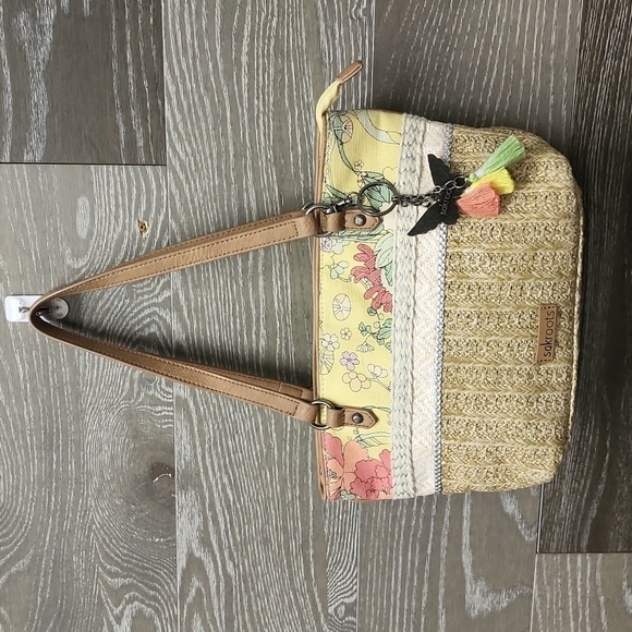 Sakroots | Bags | Sakroots Rare Woven Bottom Silver Threaded Hand Bag ...